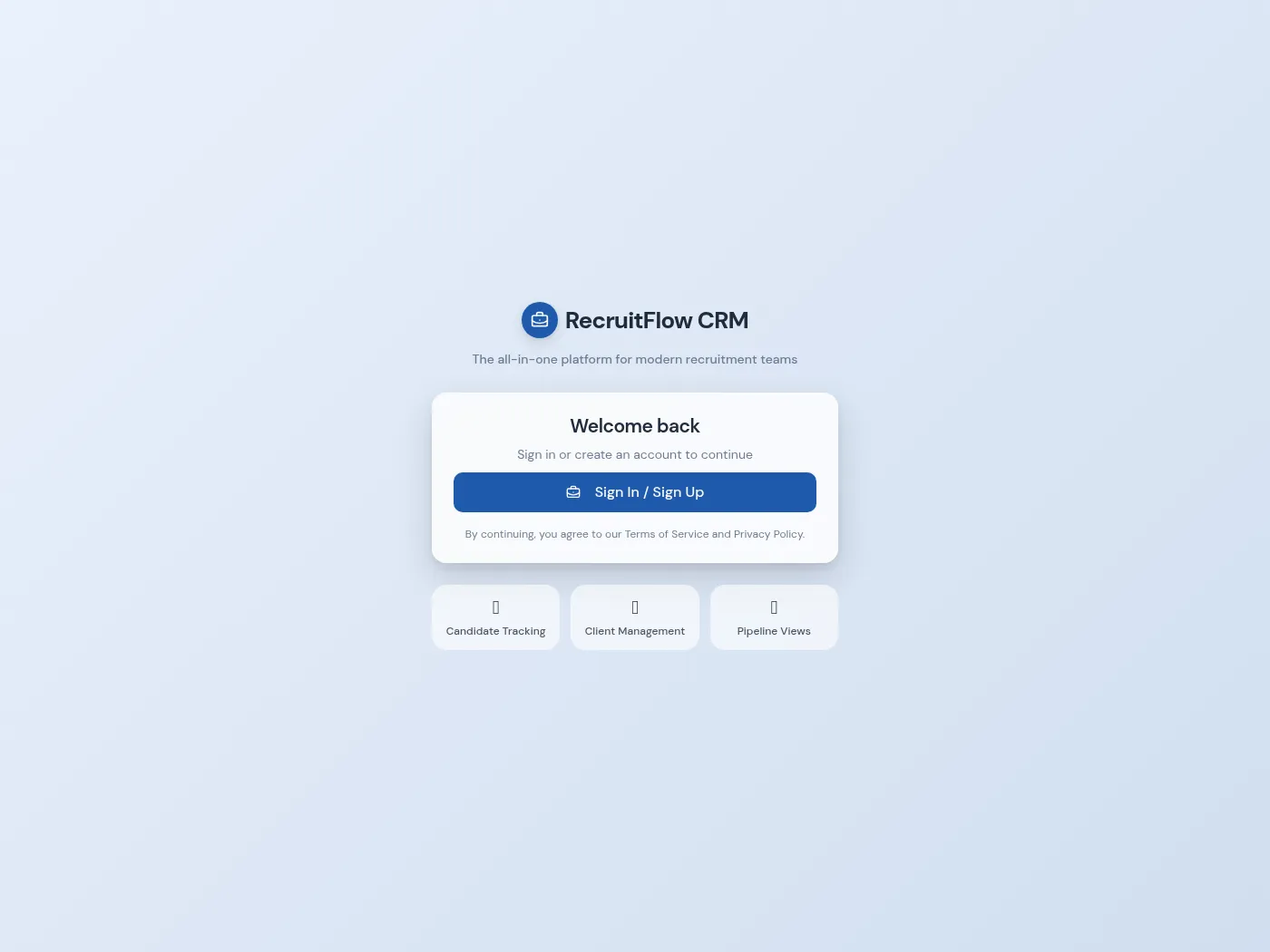 RecruitFlow CRM