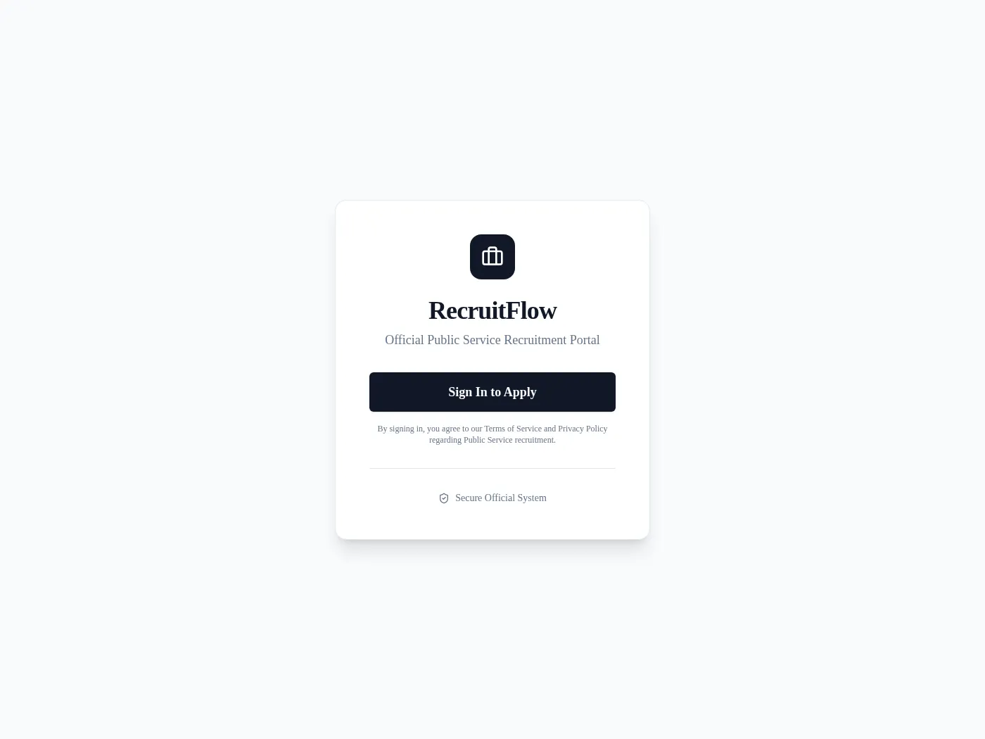RecruitFlow HR System