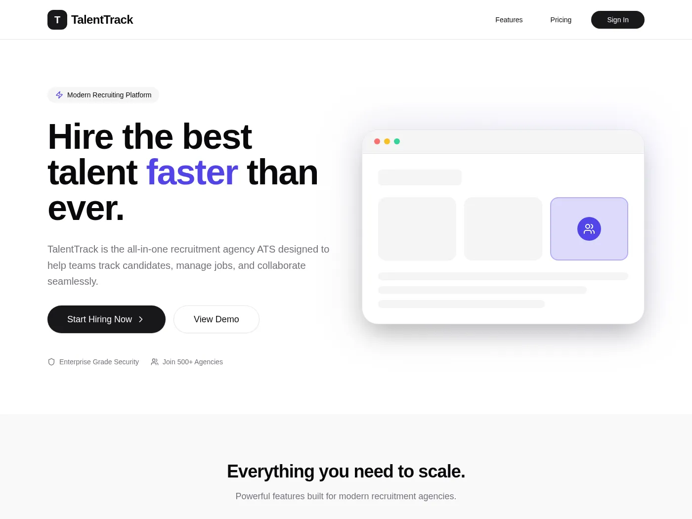 TalentTrack ATS