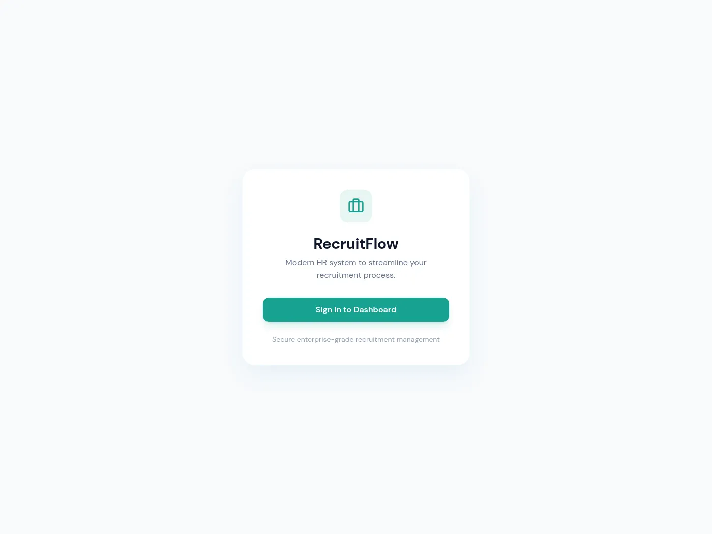 RecruitFlow HR System