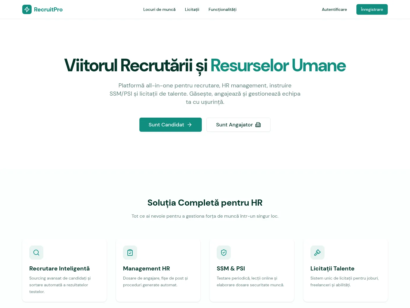 RecruitPro Platform