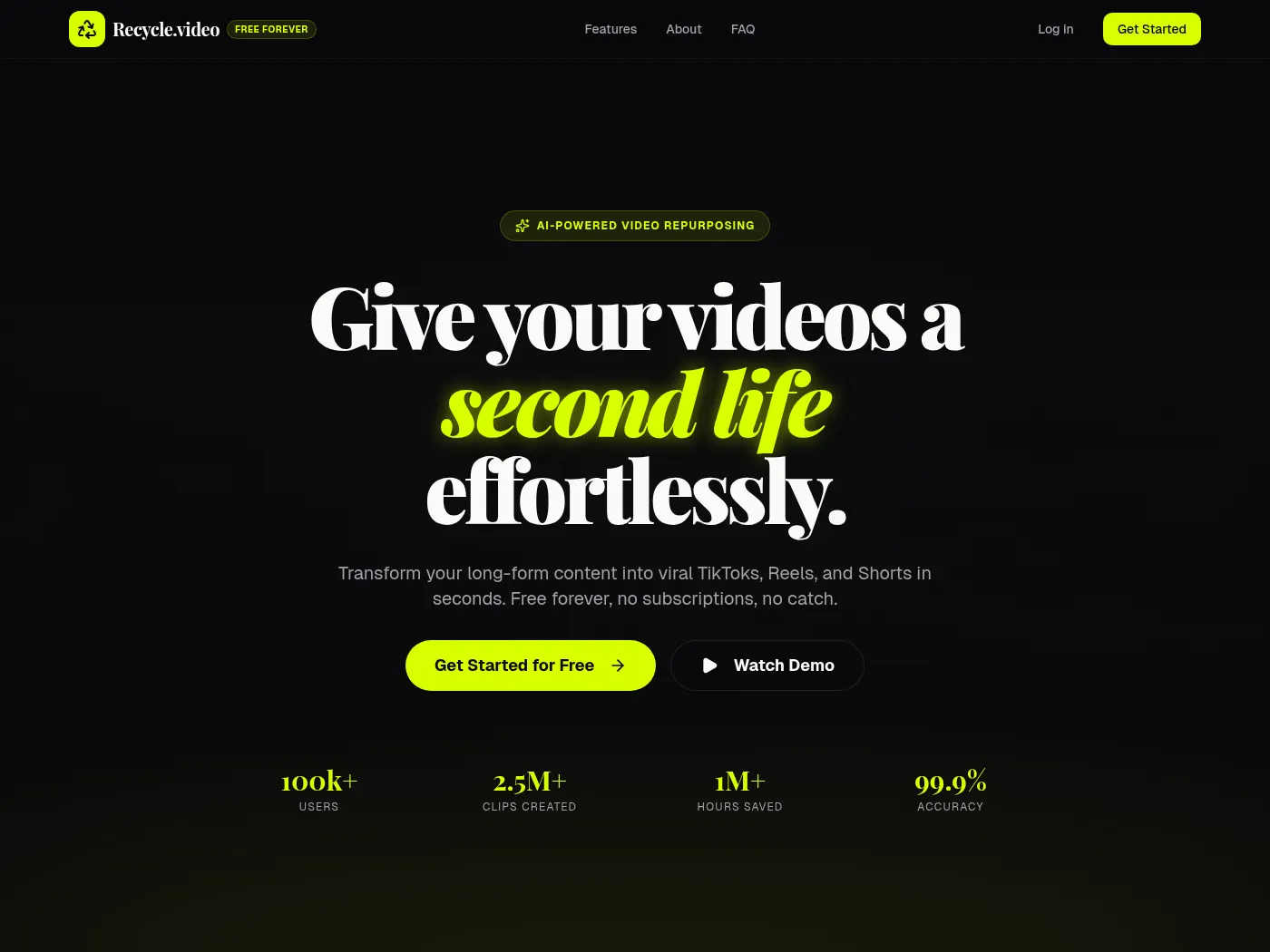 Recycle Video Free