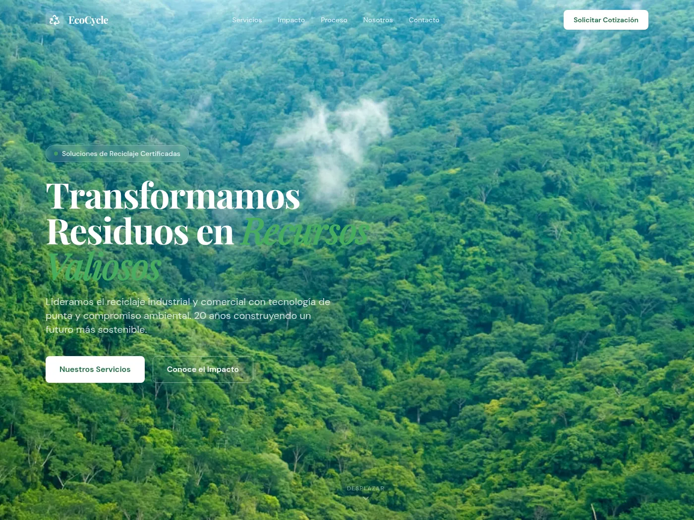 EcoCycle Corporate Site