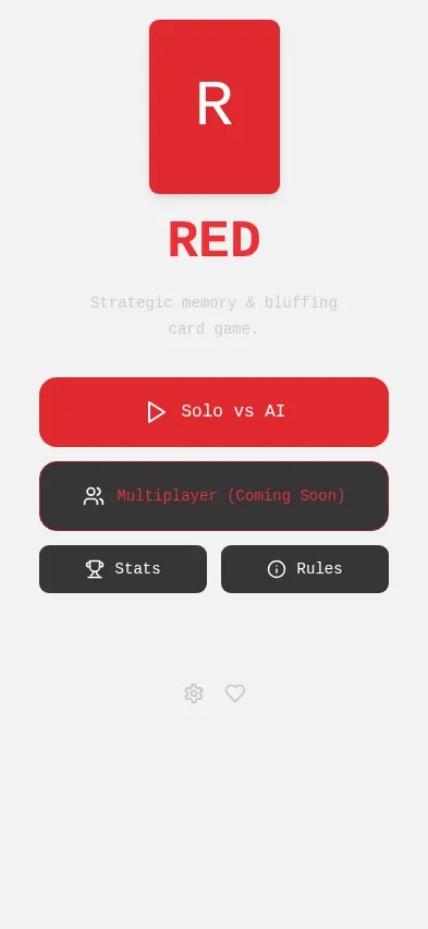 Red Card Game Mobile