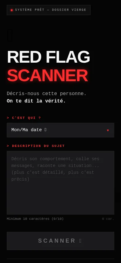 Red Flag Scanner