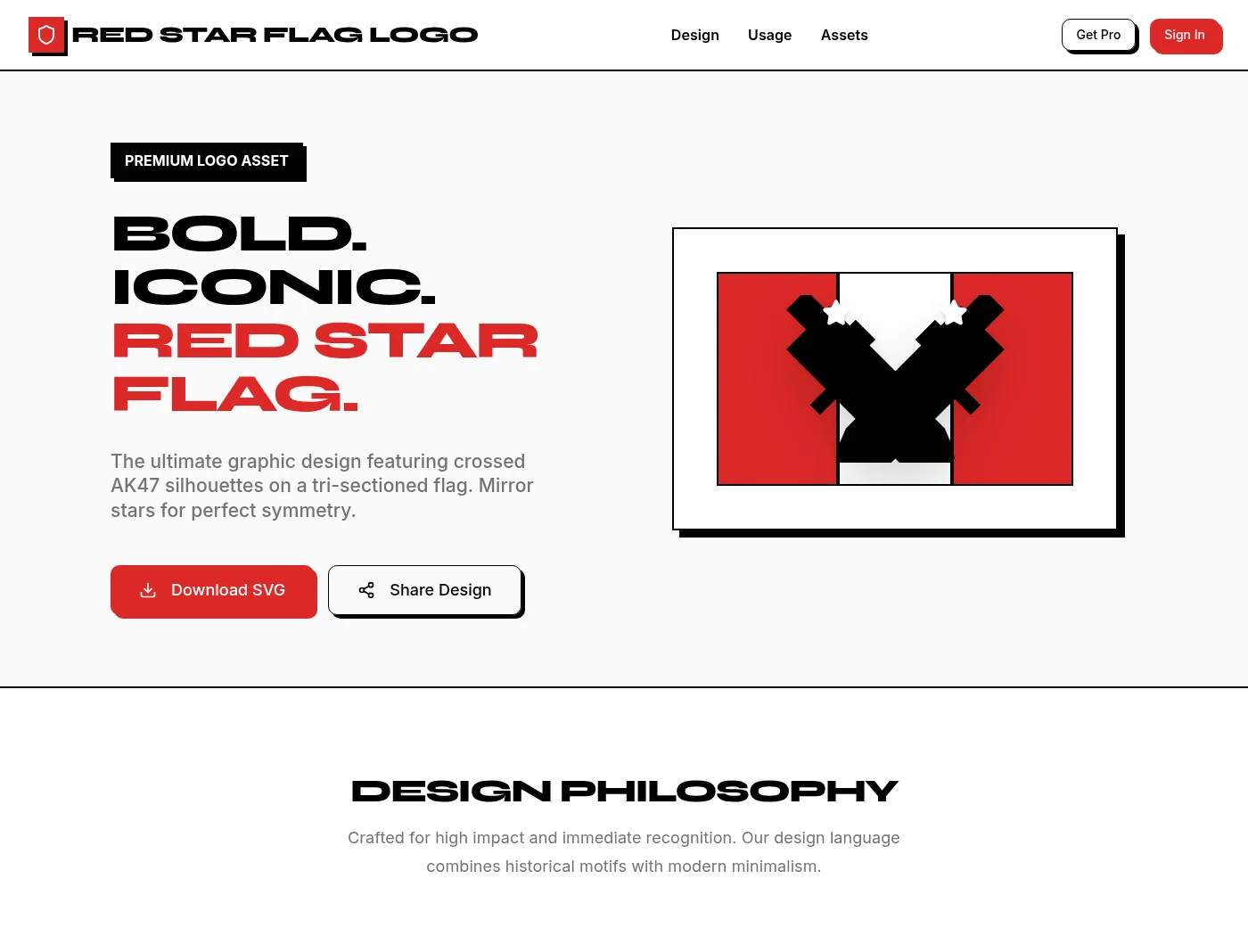 Red Star Flag Logo