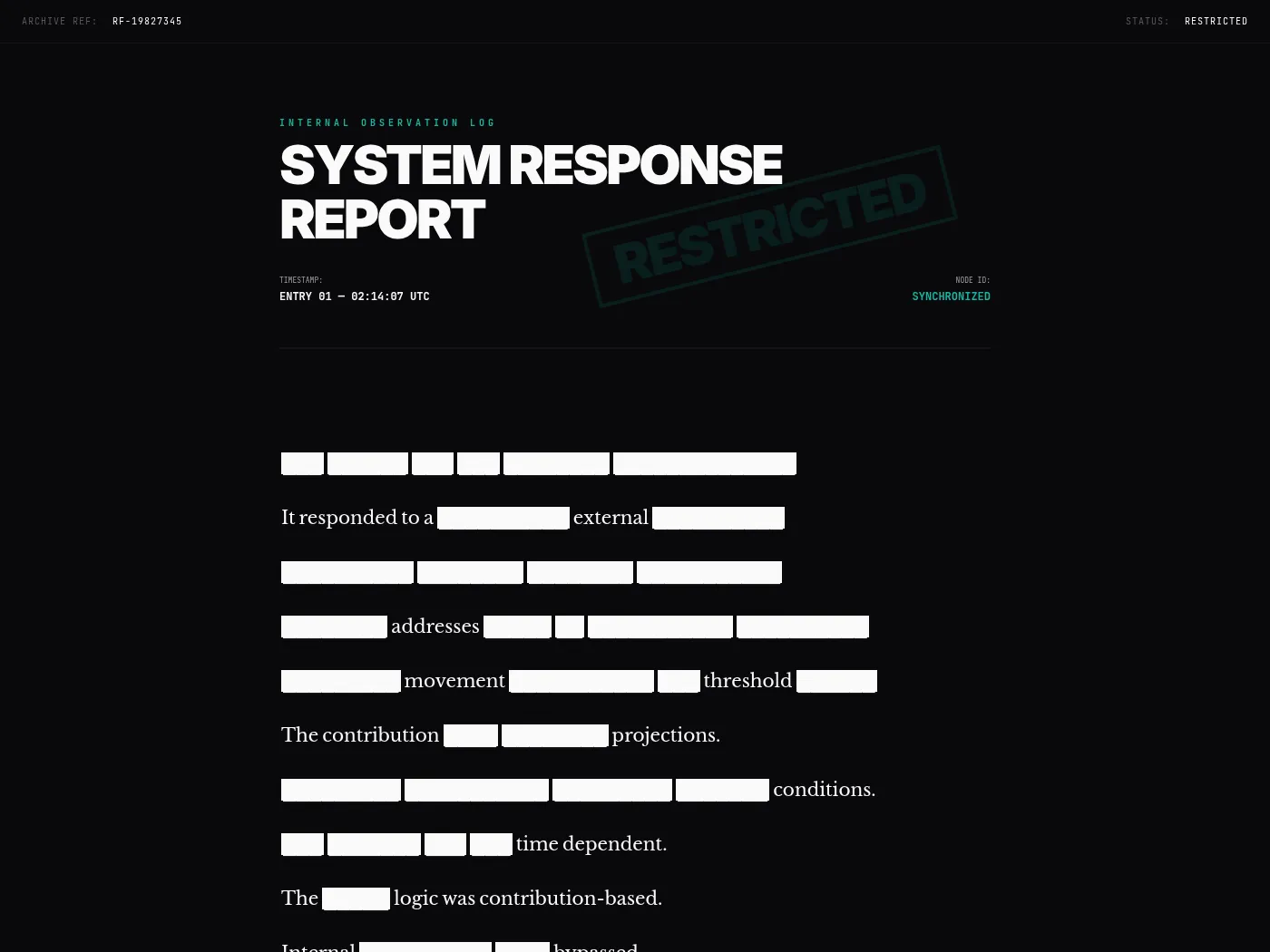 The Redacted File