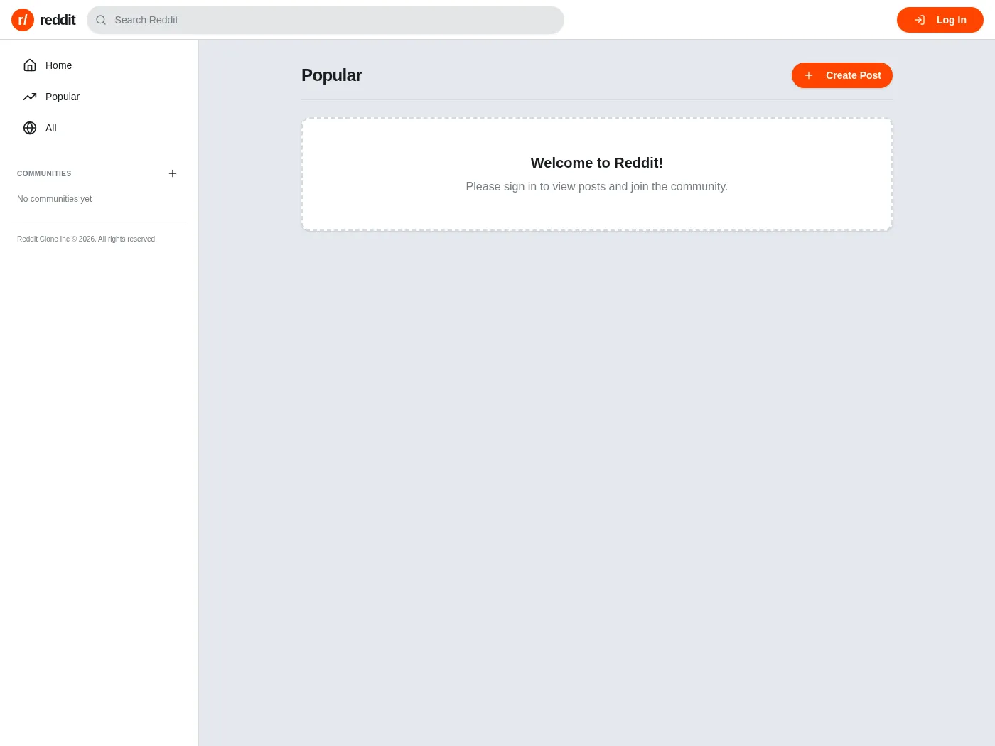 Reddit Clone