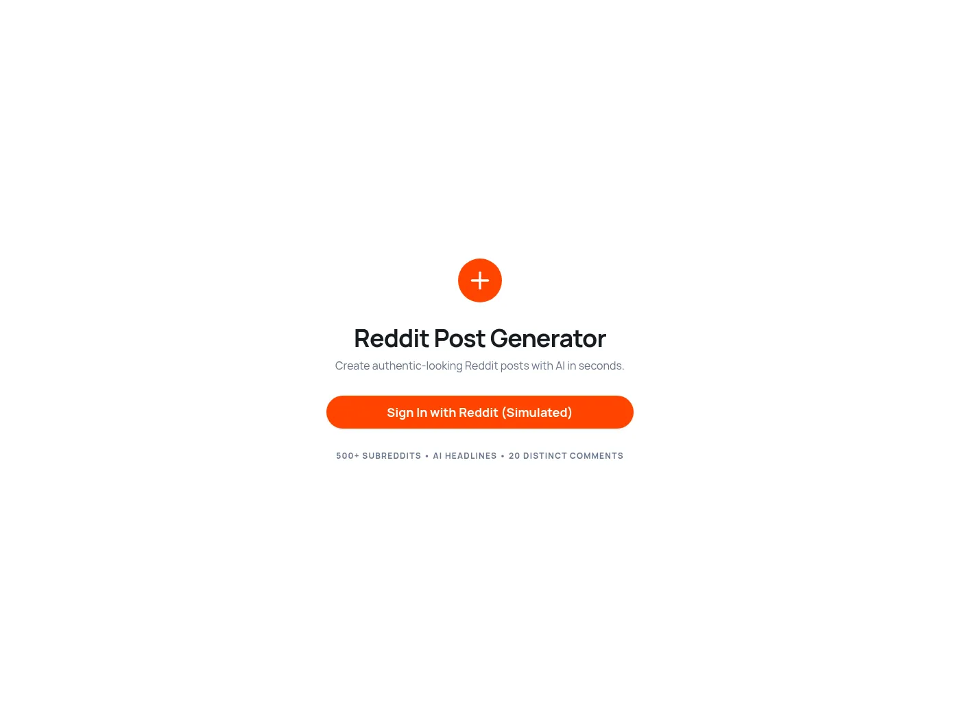 Reddit Post Generator
