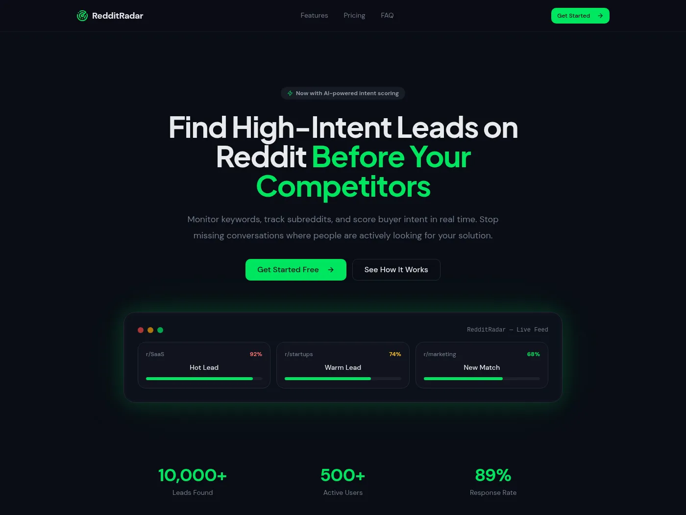 RedditRadar Lead Finder