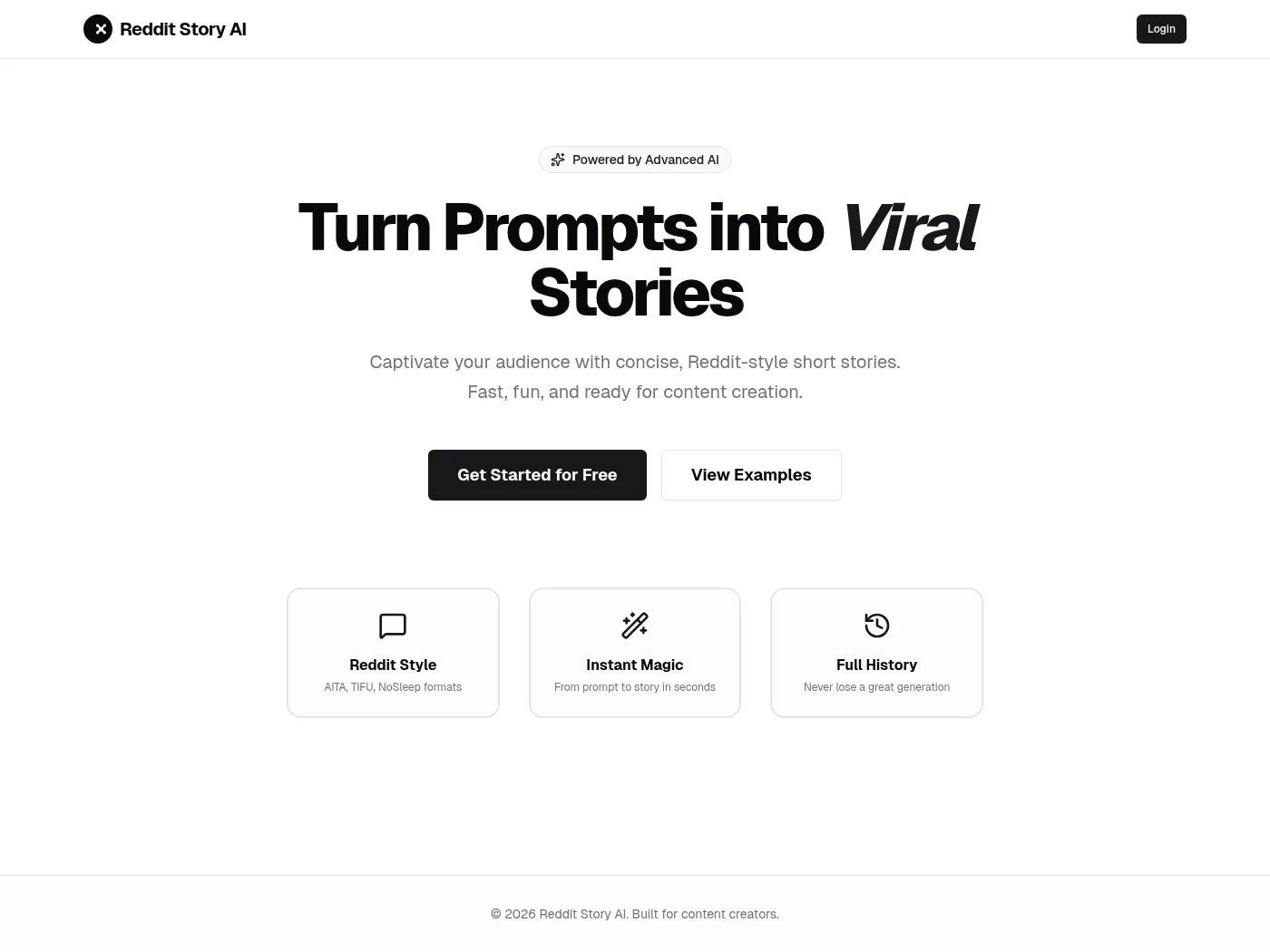 Reddit Story Shorts AI