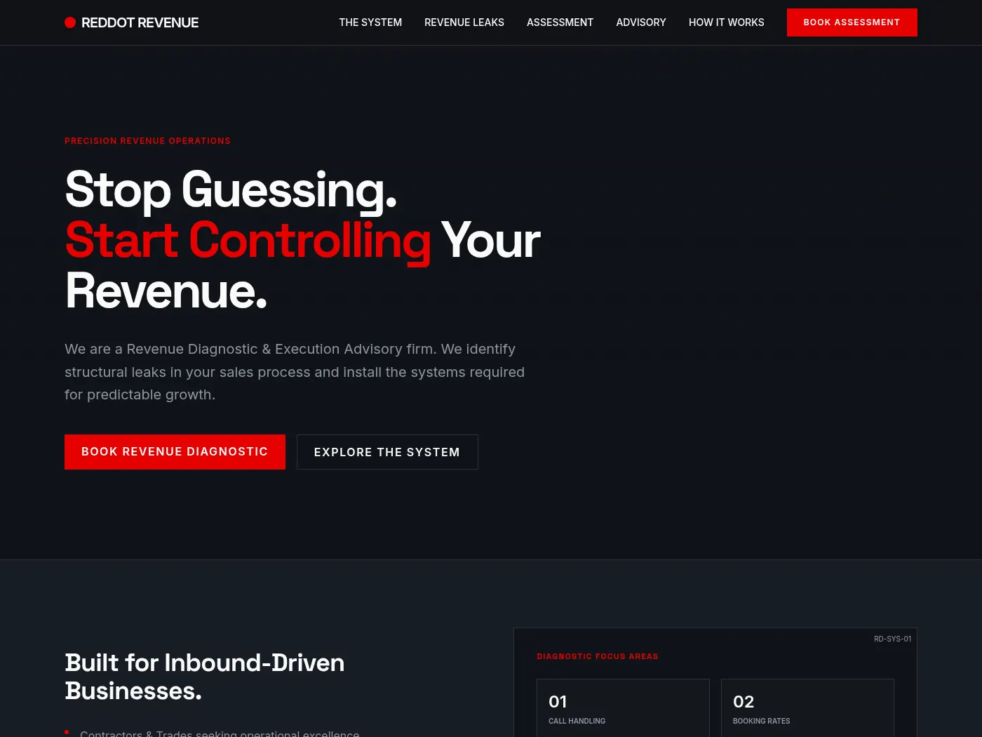 RedDot Revenue System Site