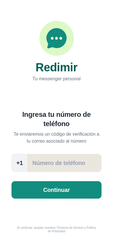 Redimir Azul Messenger
