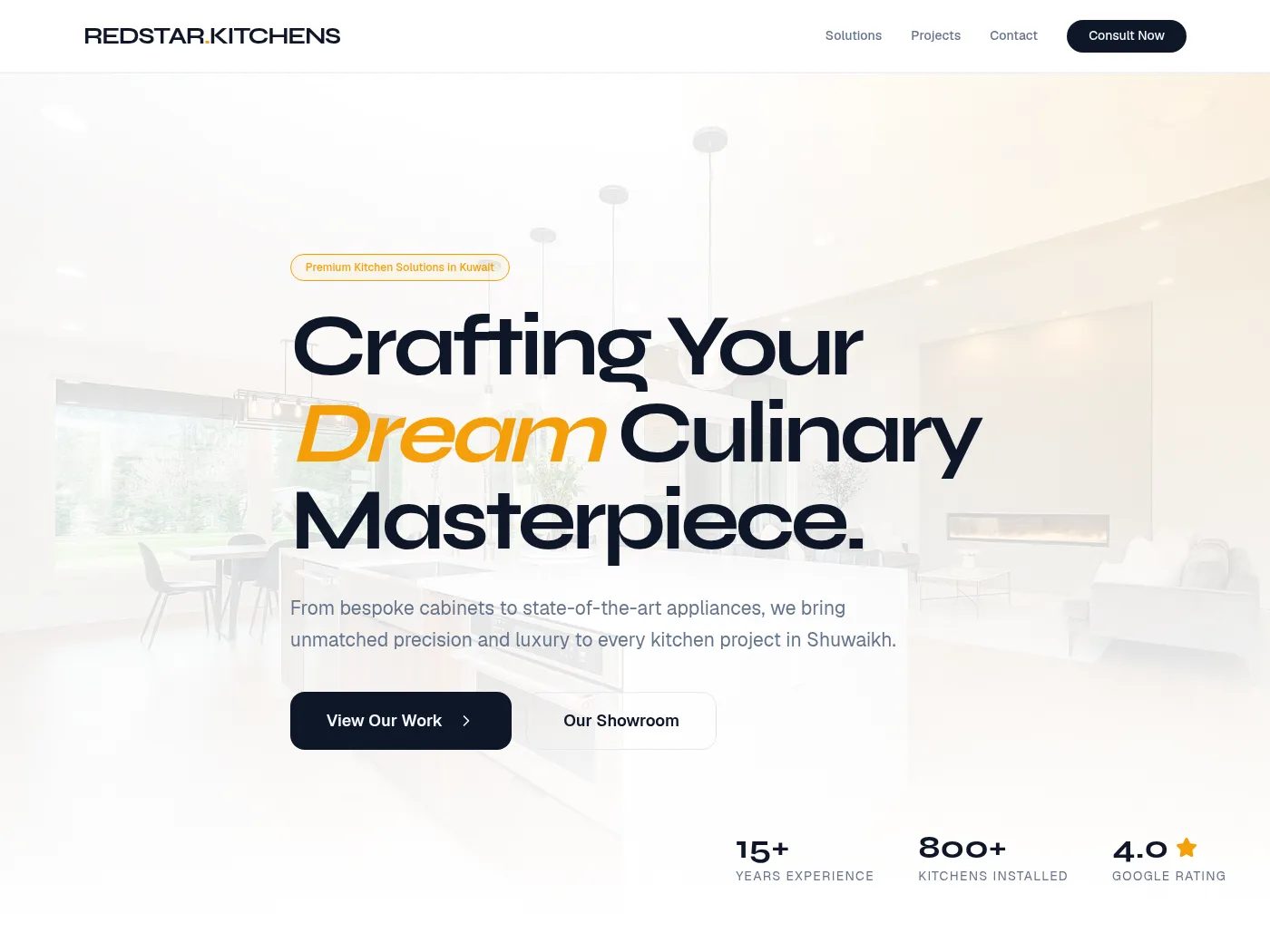 Redstar Kitchens Web Presence