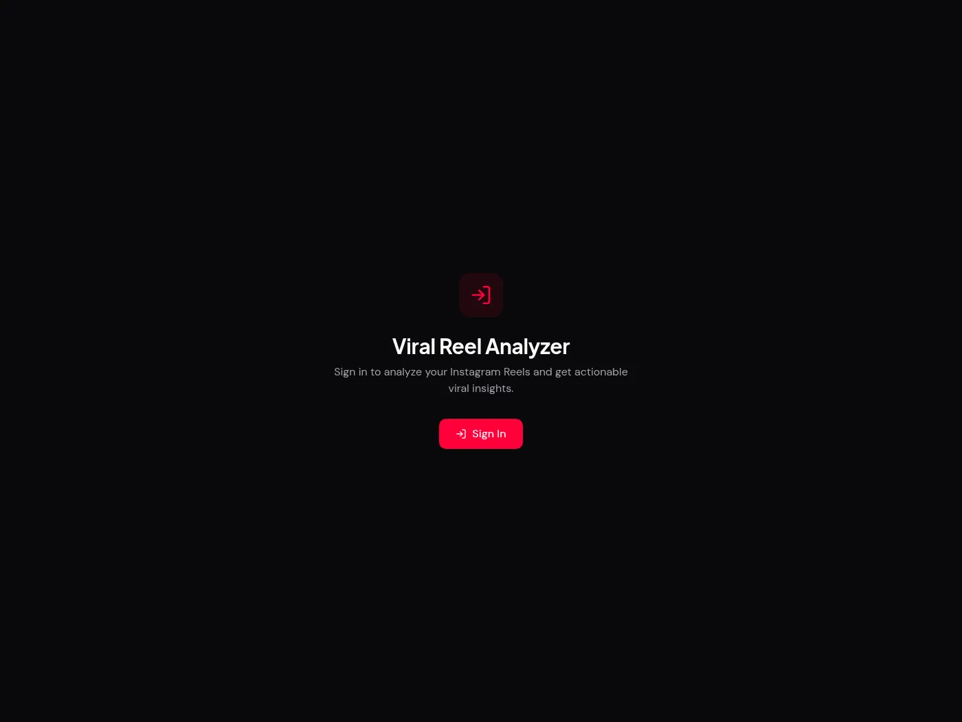 Viral Reel Analyzer
