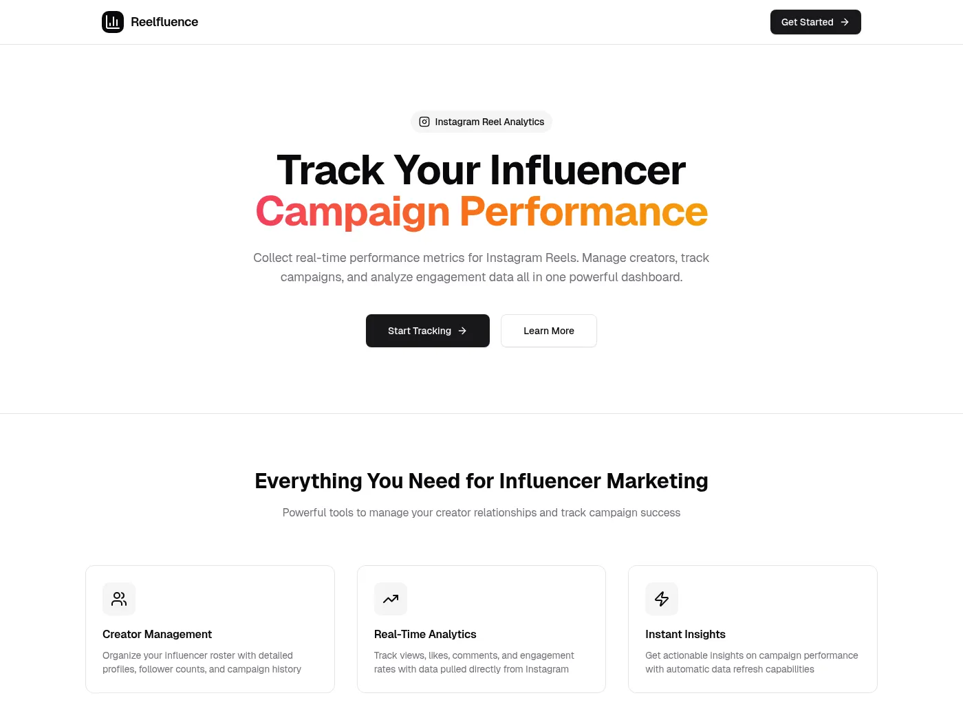Reelfluence Analytics