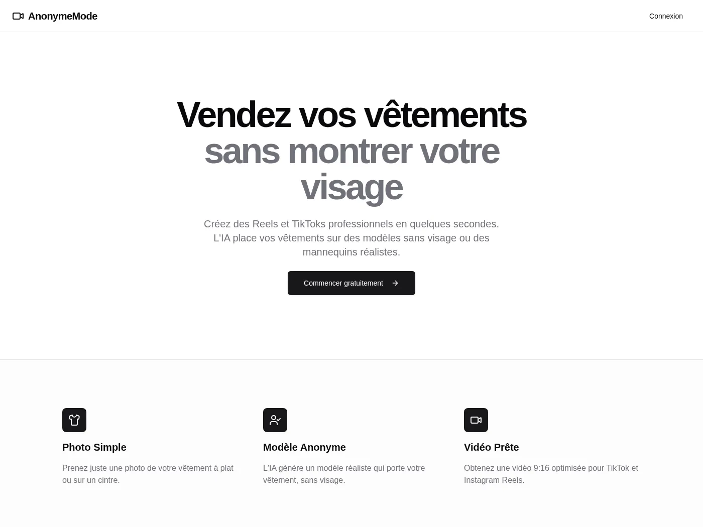 Reels de Mode Anonyme