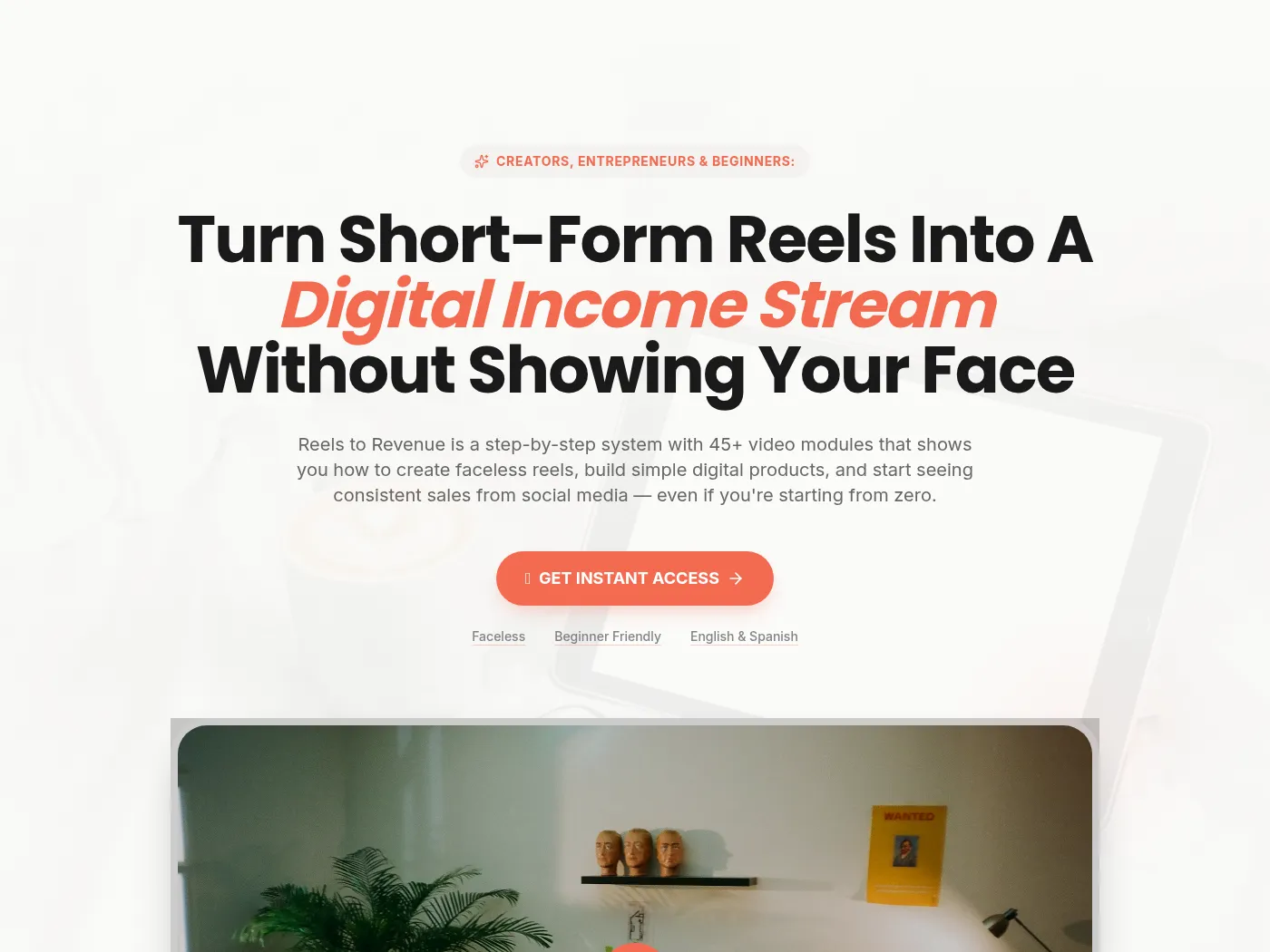 Reels to Revenue Sales Page
