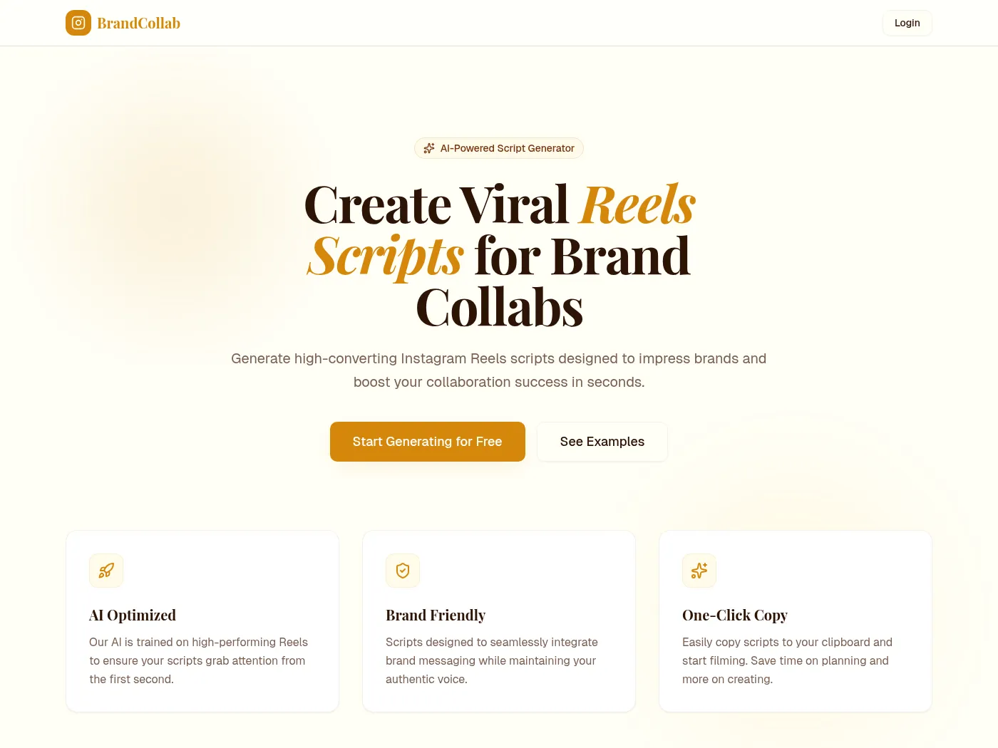 BrandCollab Reels Script