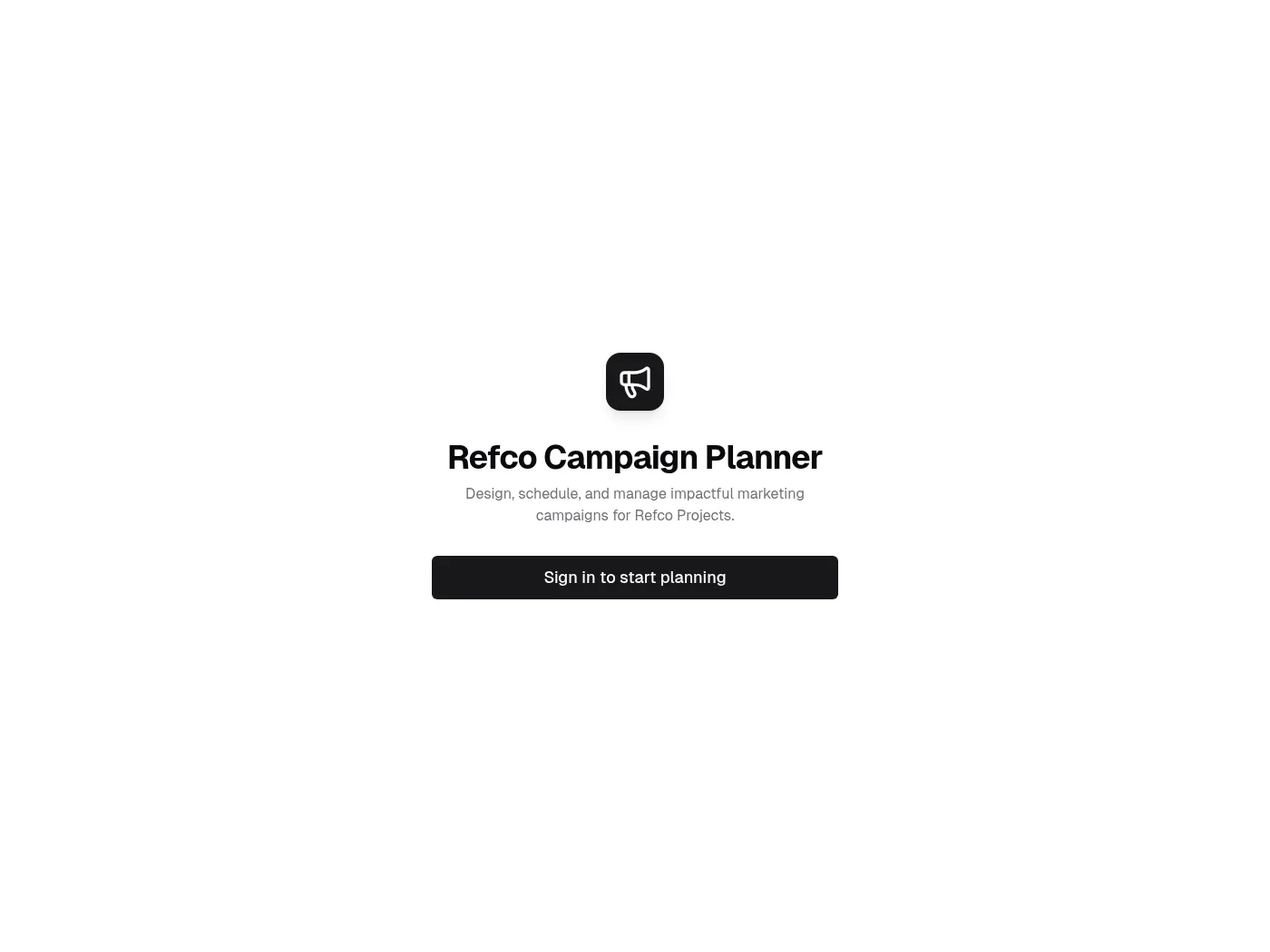 Refco Campaign Planner