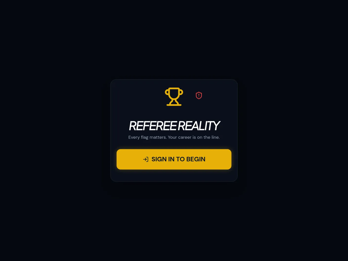 Referee Reality Game