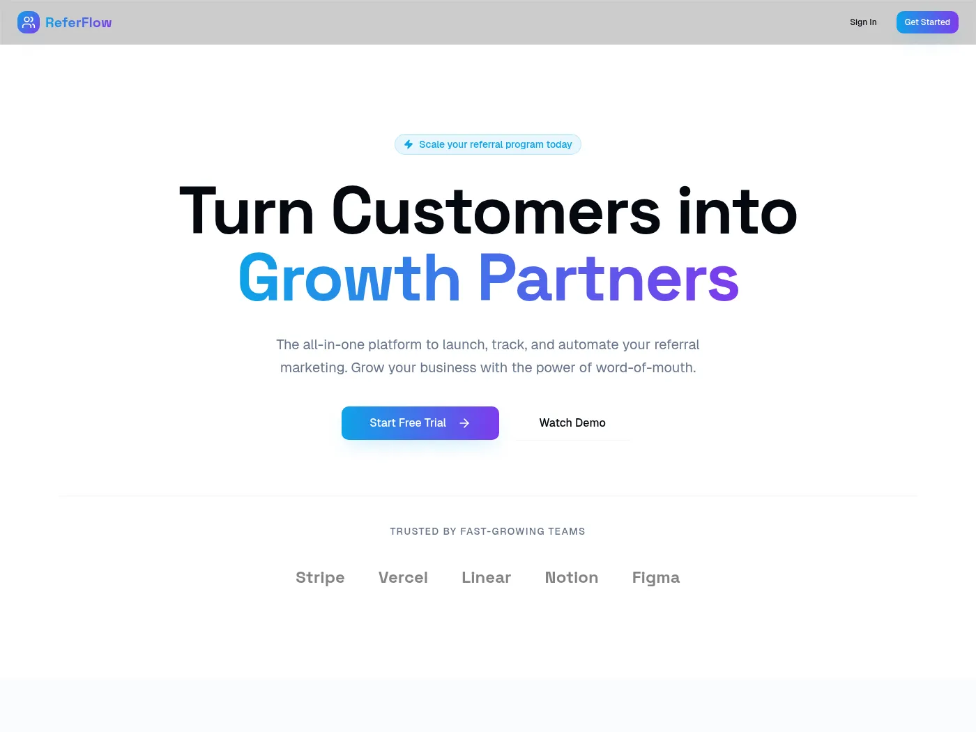 ReferFlow SaaS Platform