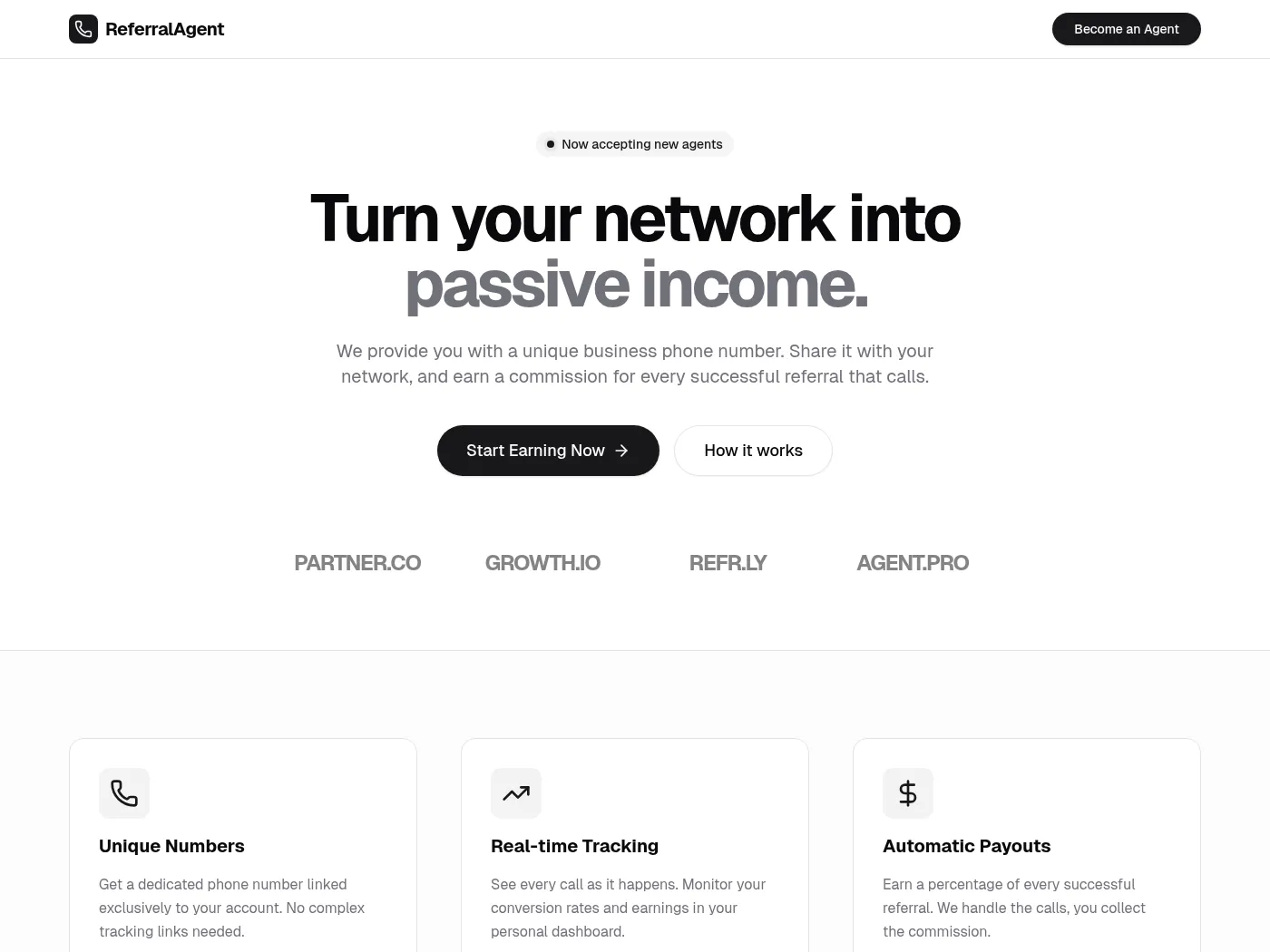 Referral Agent Tracker