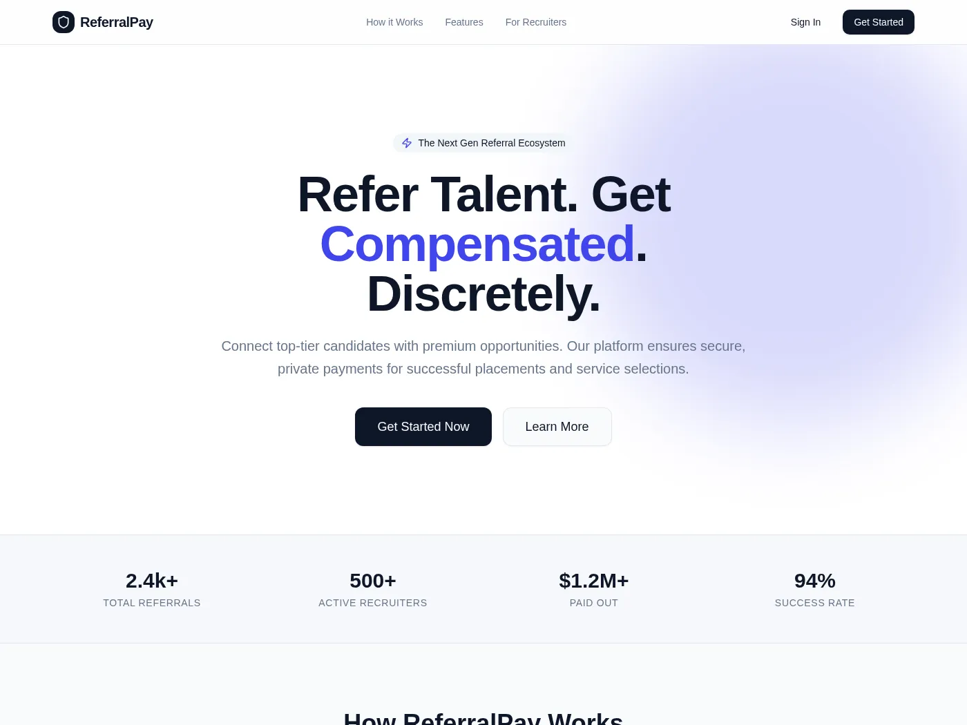 Referral Pay Platform