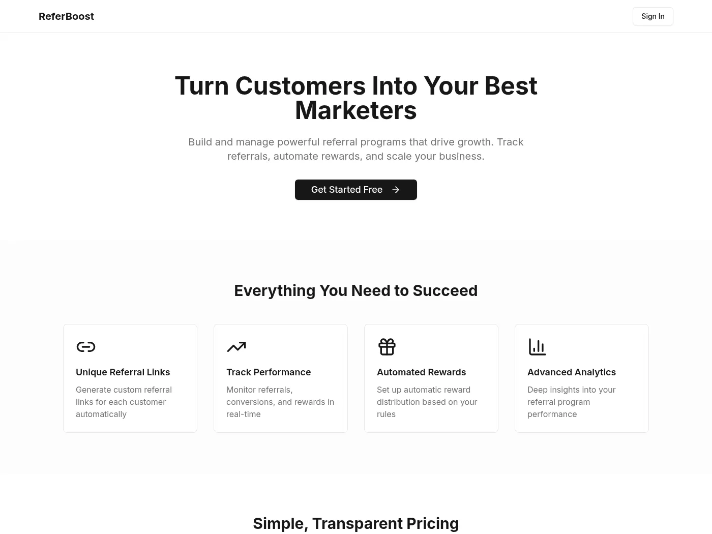 ReferBoost Platform