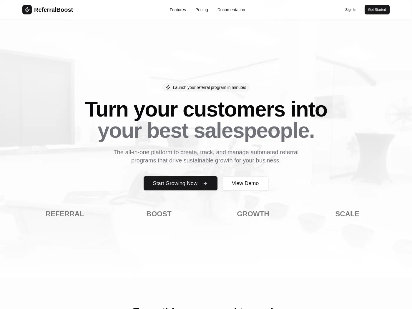 ReferralBoost Platform
