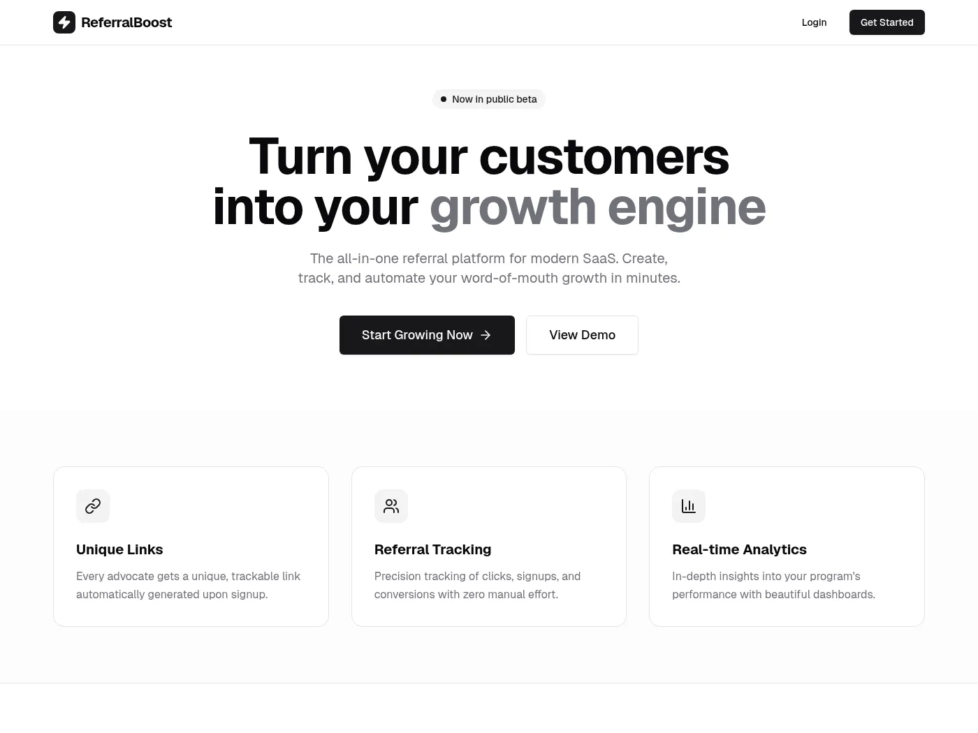 ReferralBoost Platform