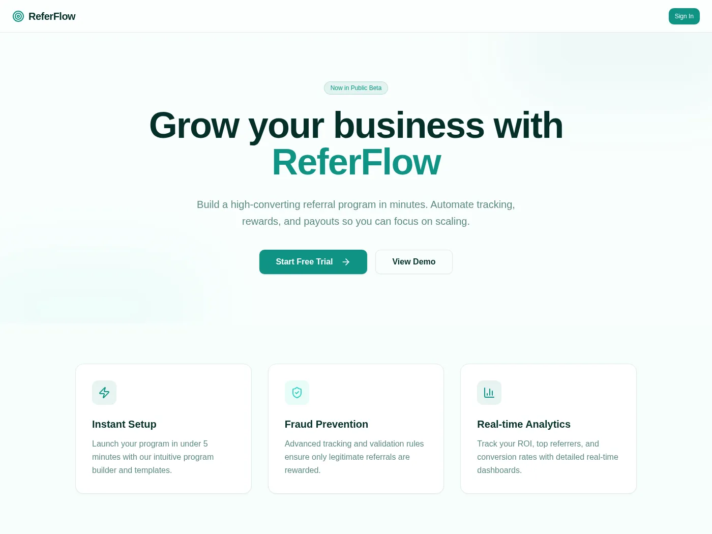 ReferFlow Platform