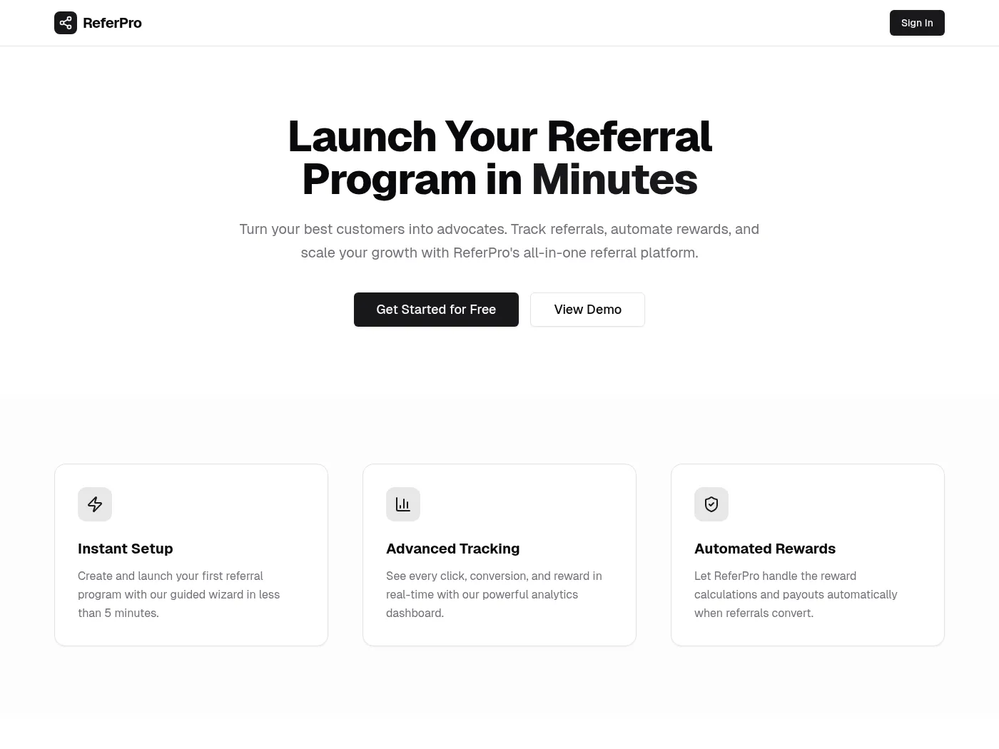 ReferPro SaaS Platform