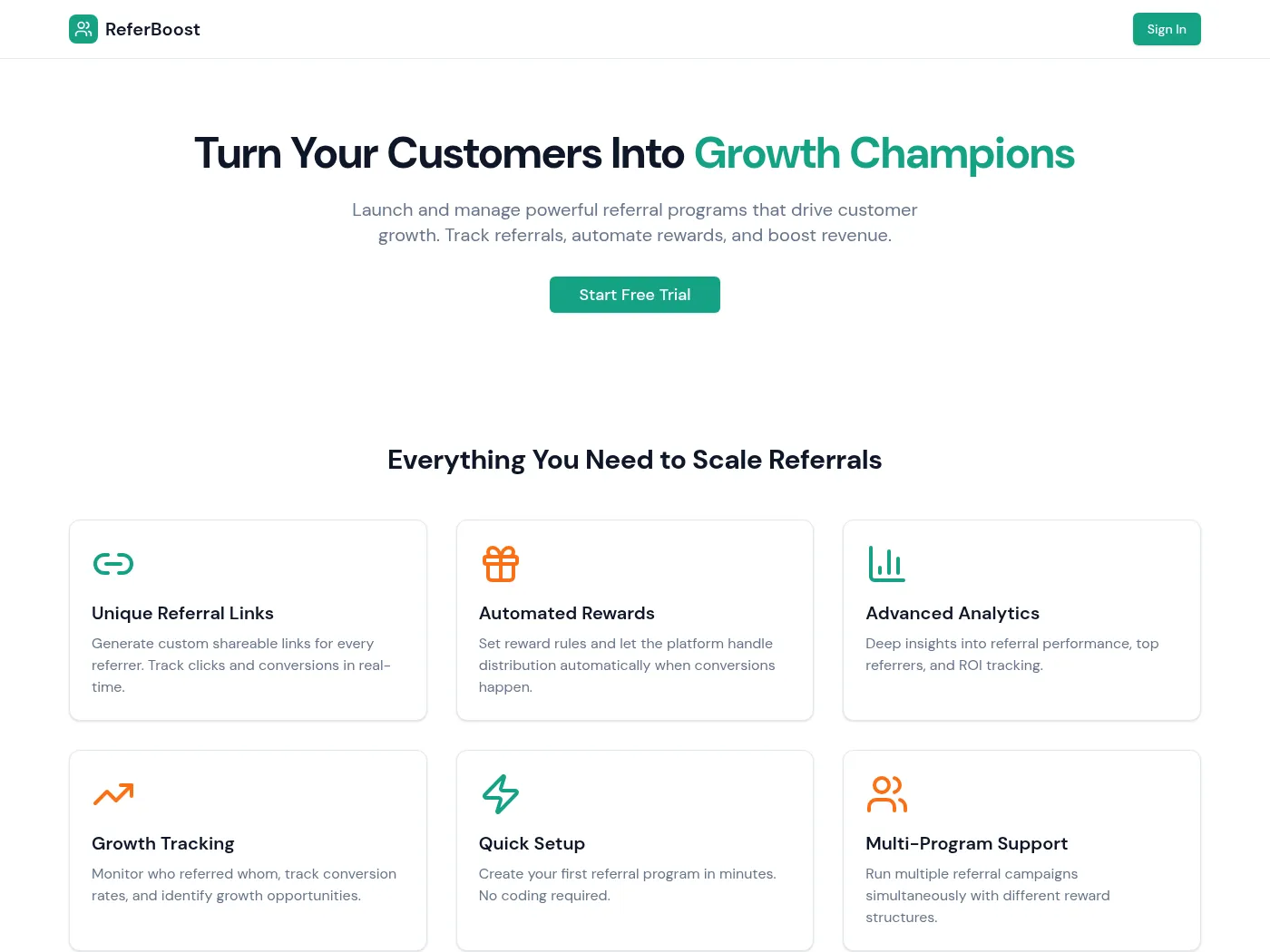 ReferBoost Platform
