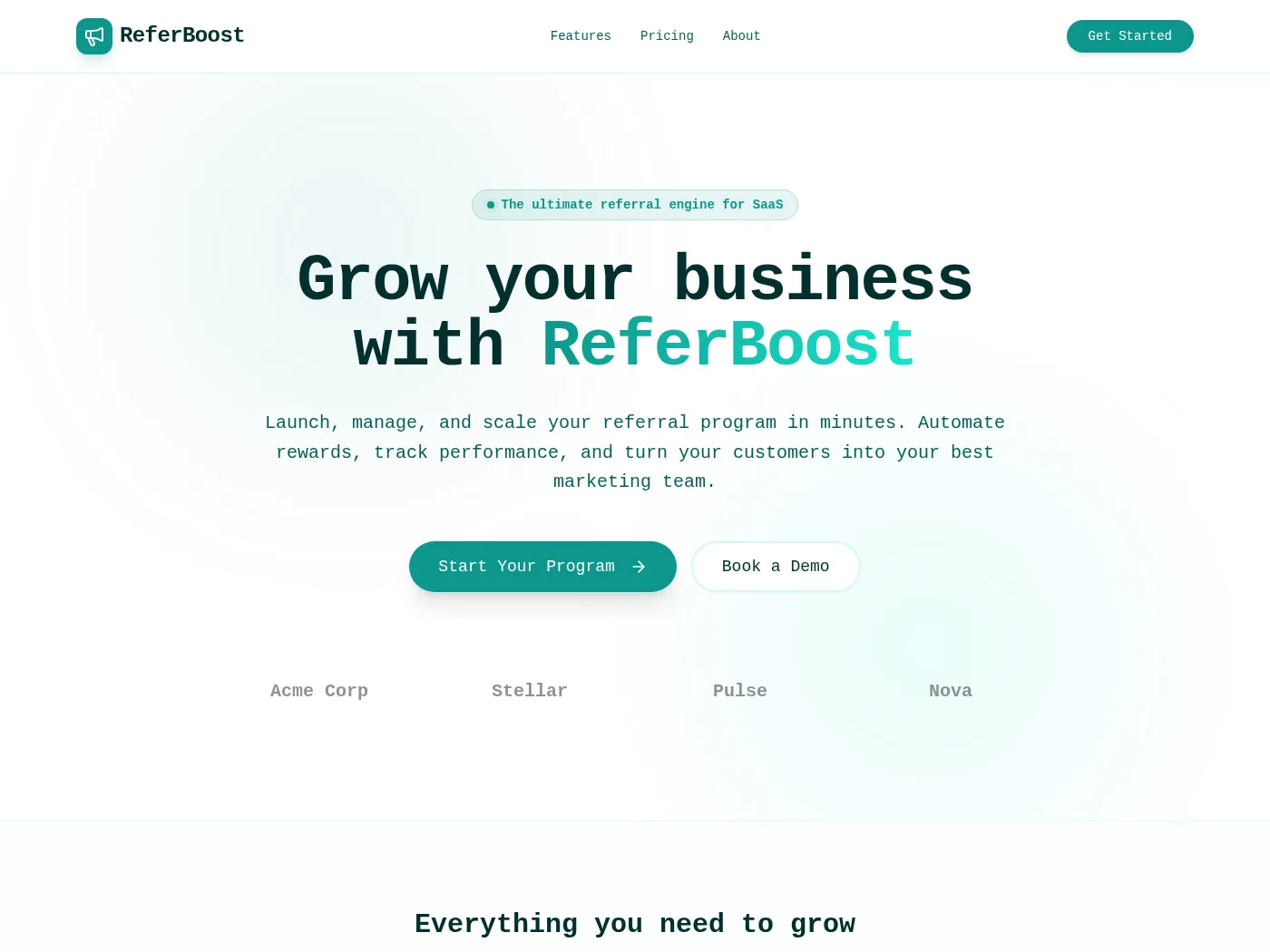 ReferBoost Platform