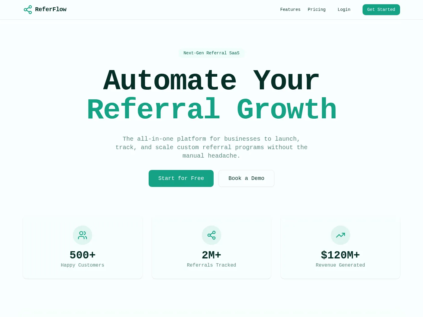 ReferFlow SaaS