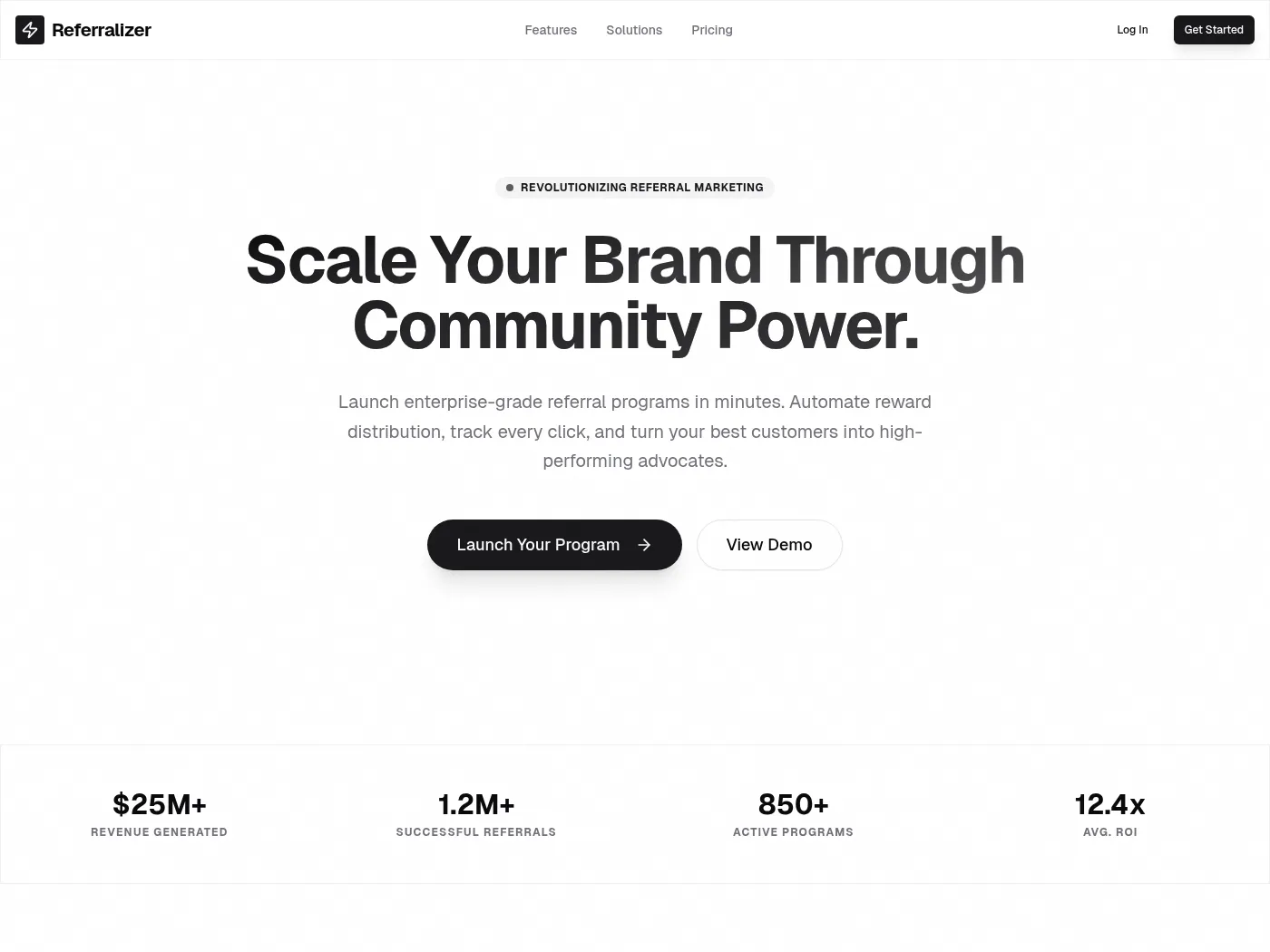 Referalizer SaaS Platform