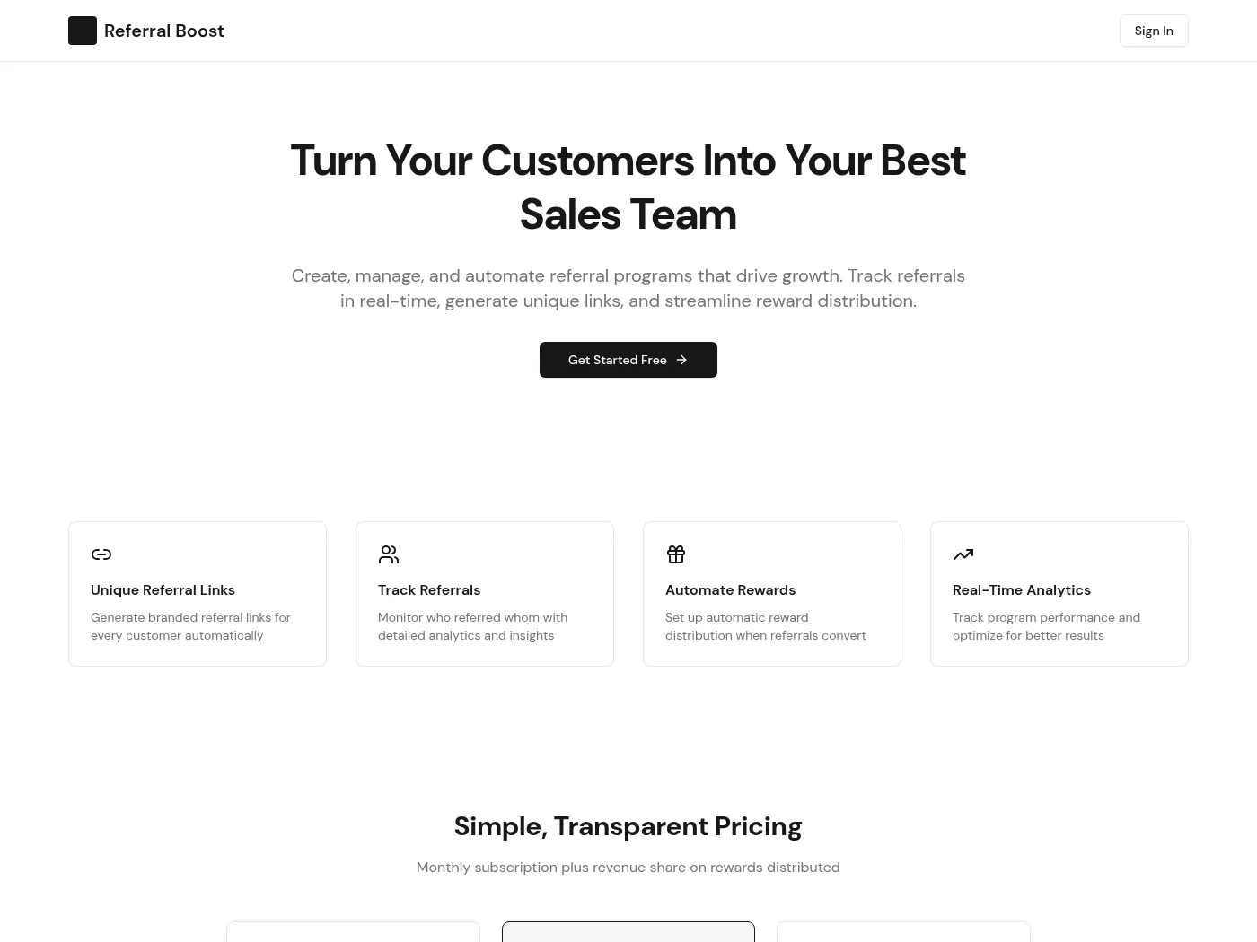 Referral Boost SaaS