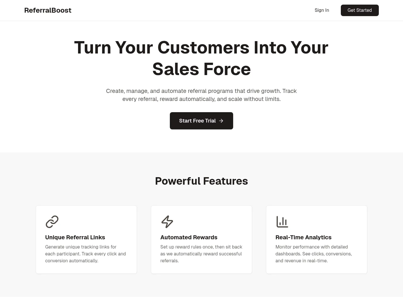 ReferralBoost SaaS
