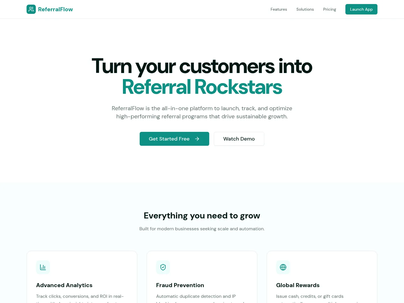 ReferraFlow SaaS Platform