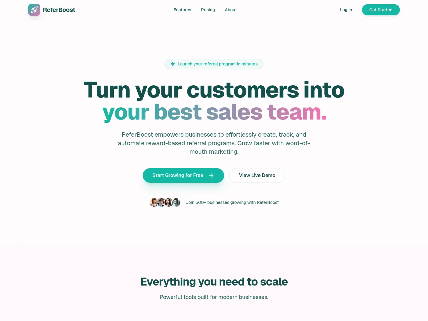 ReferBoost SaaS