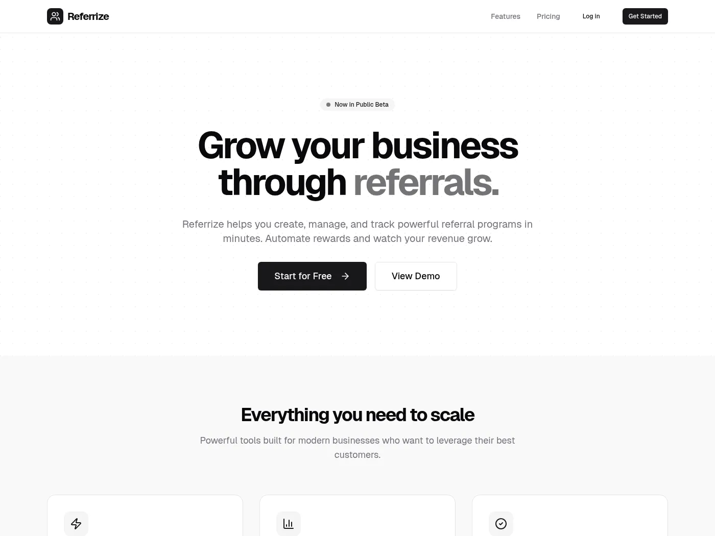 Referrize Platform