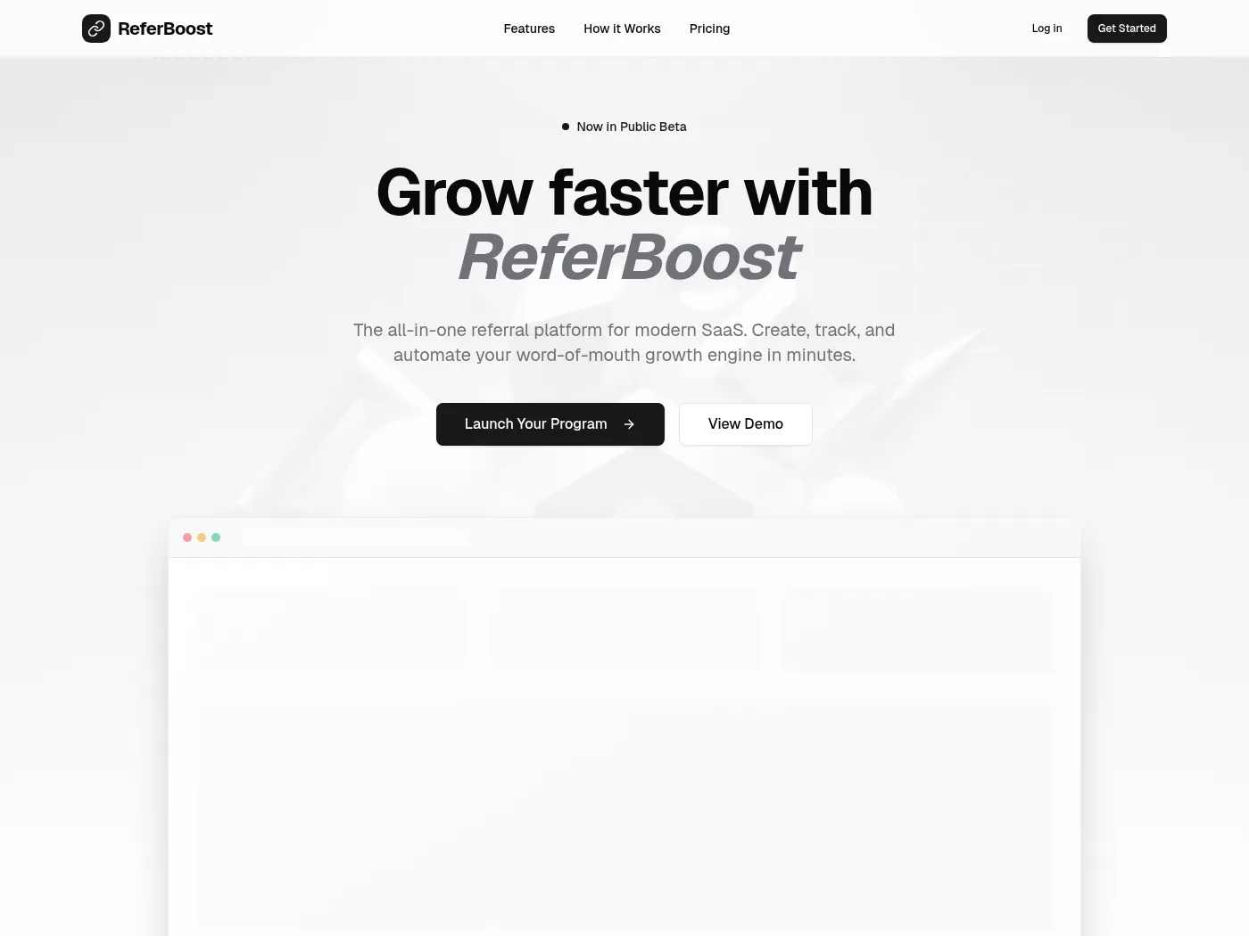 ReferBoost SaaS