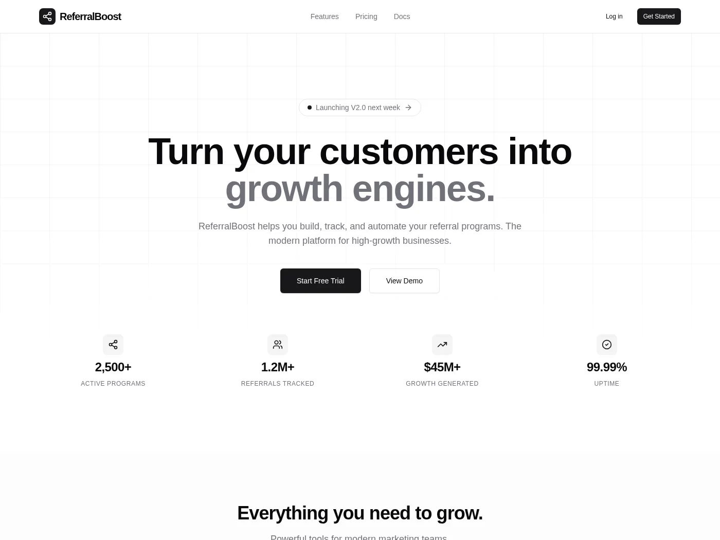 ReferralBoost SaaS Platform