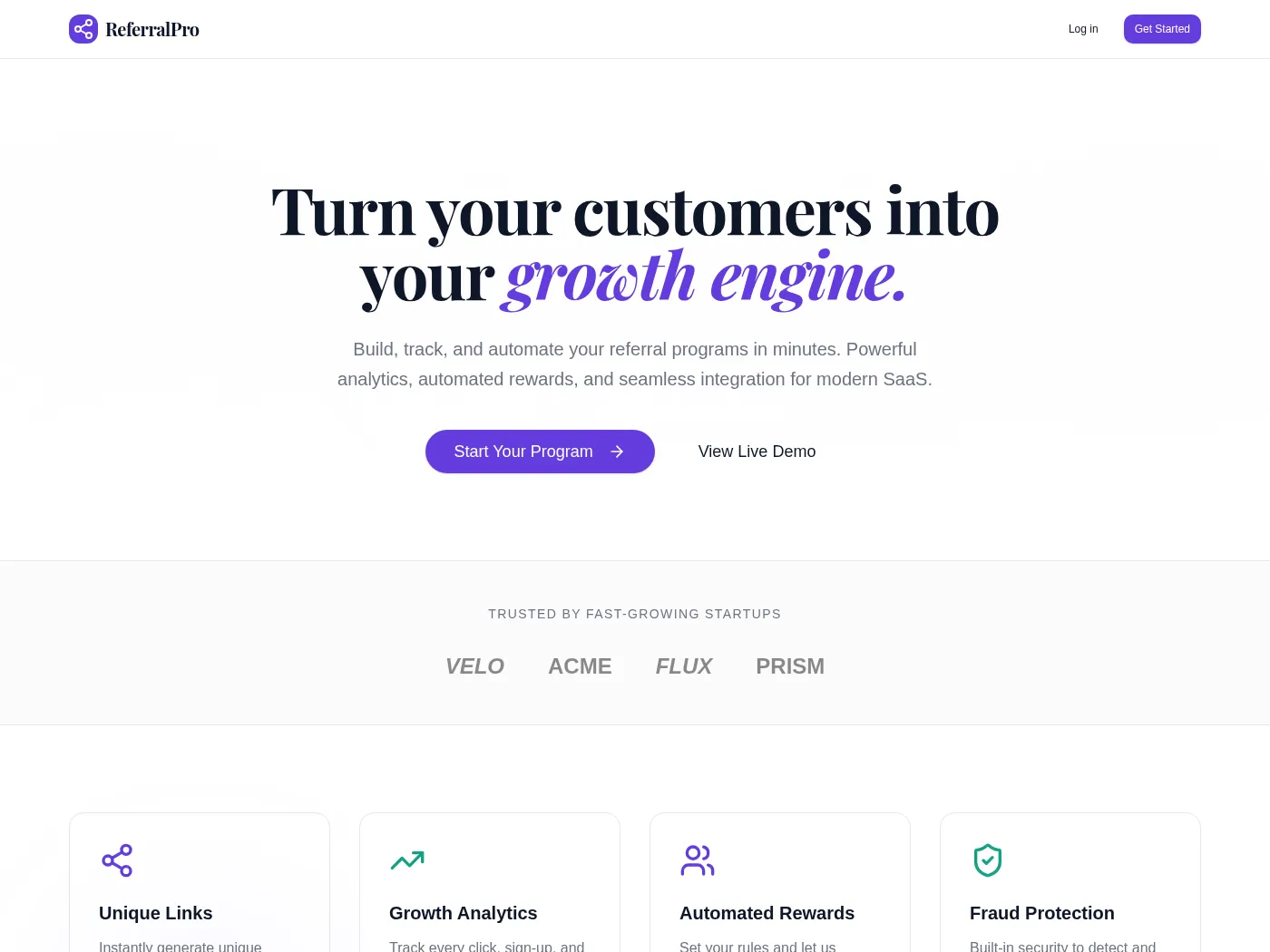 Referral SaaS Pro