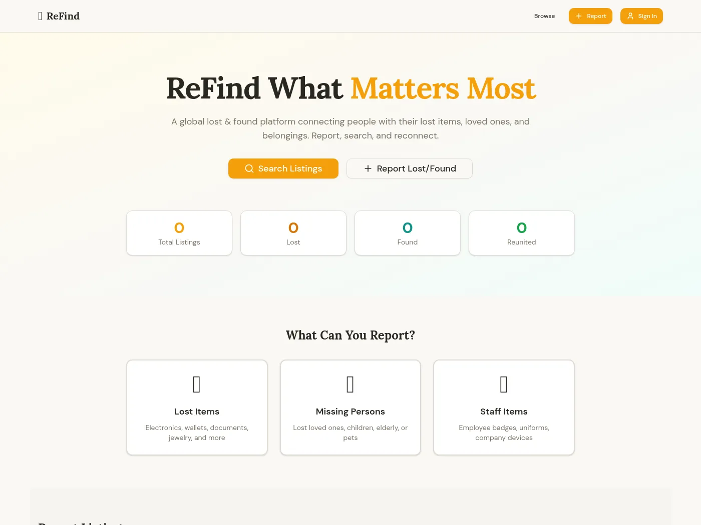 ReFind Global Lost & Found