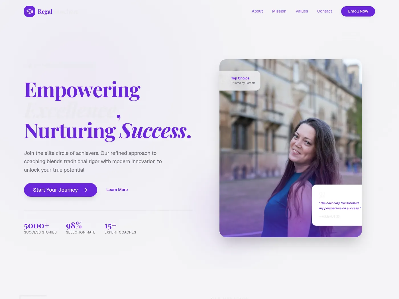 Regal Coaching Website