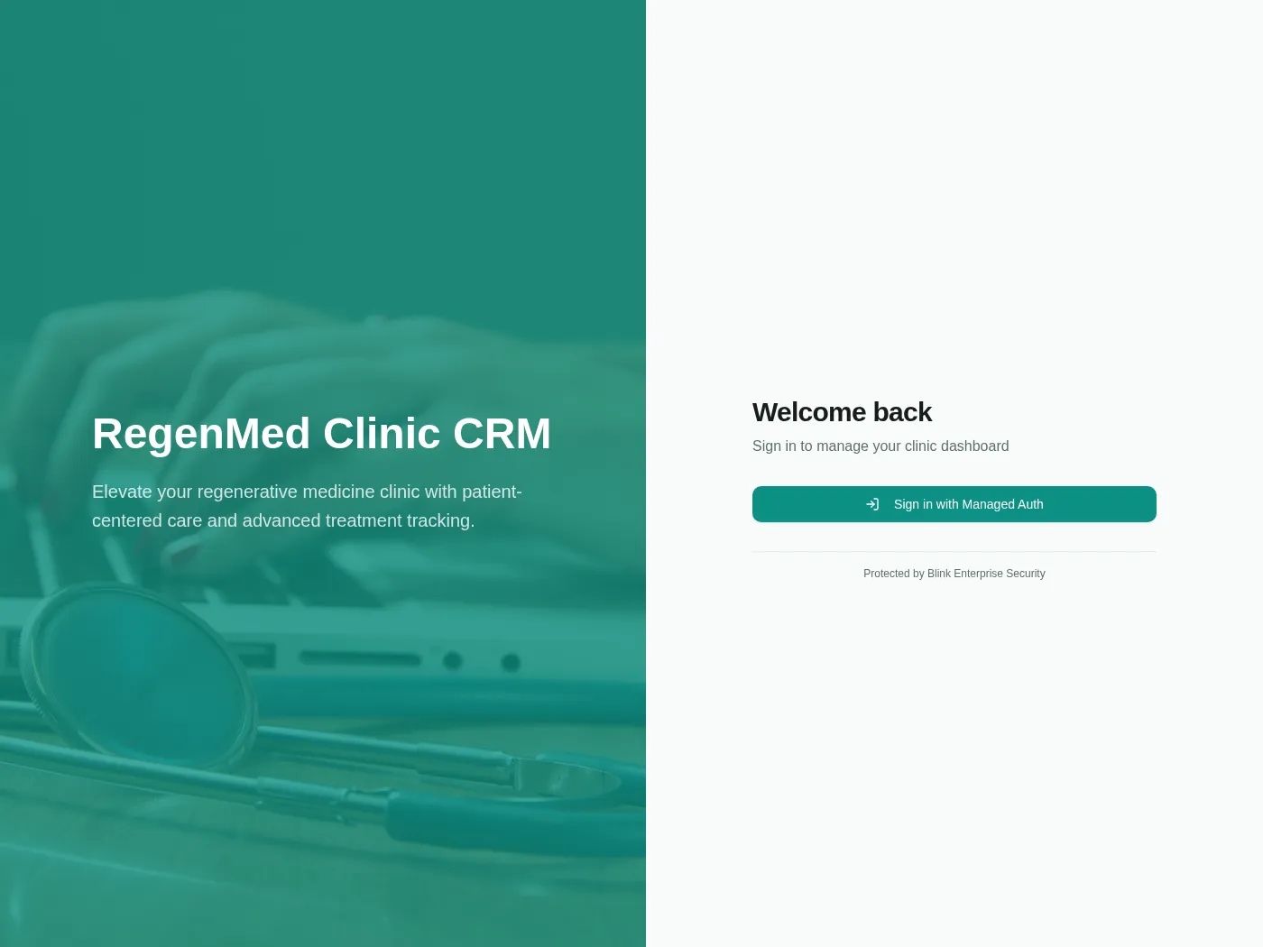 RegenMed Clinic CRM