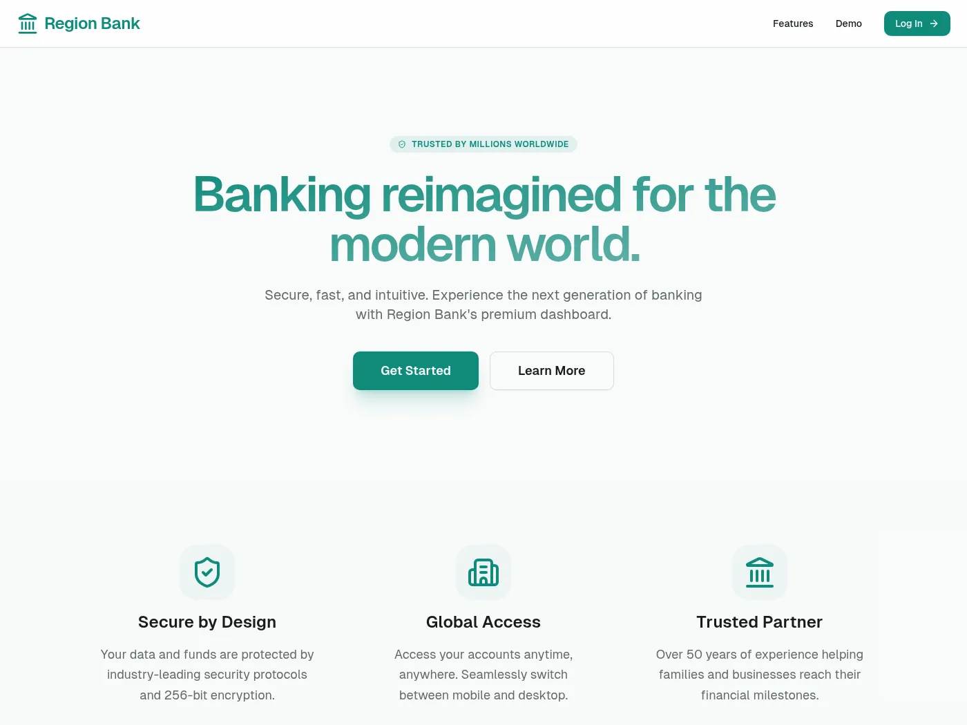 Region Bank Dashboard
