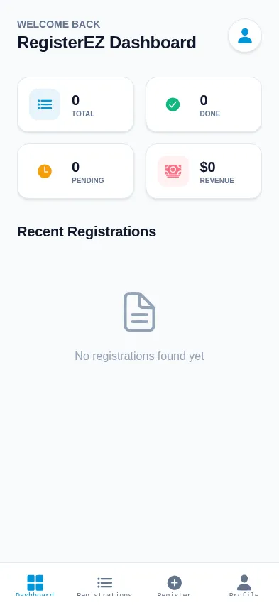 RegisterEZ App
